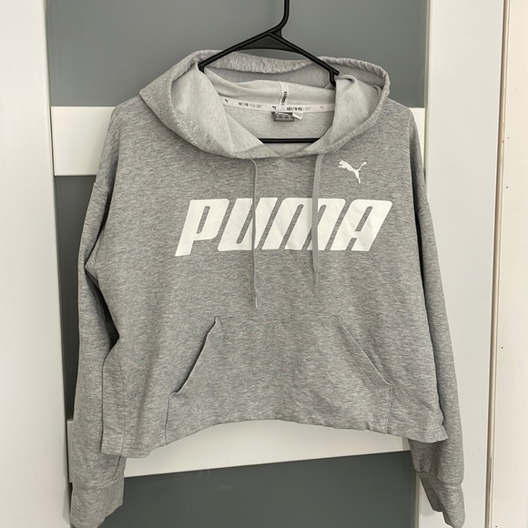 Puma | Tops | Puma Crop Hoodie Size M | Poshmark
